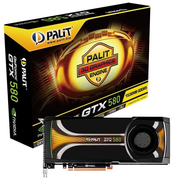Palit debuts two GeForce GTX 580 cards - DVHARDWARE