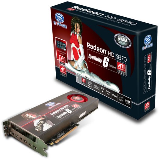 Sapphire Radeon HD 5870 Eyefinity 6 shown off - DVHARDWARE