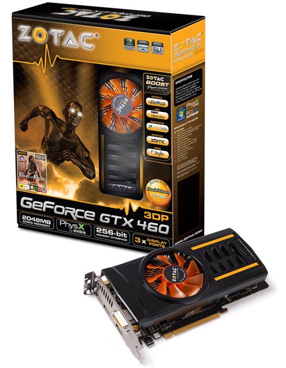 Zotac reveals first GeForce GTX 460 with four display outputs - DVHARDWARE