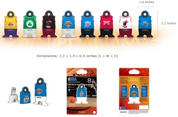 ADATA reveals NBA-themed flash drives - DVHARDWARE