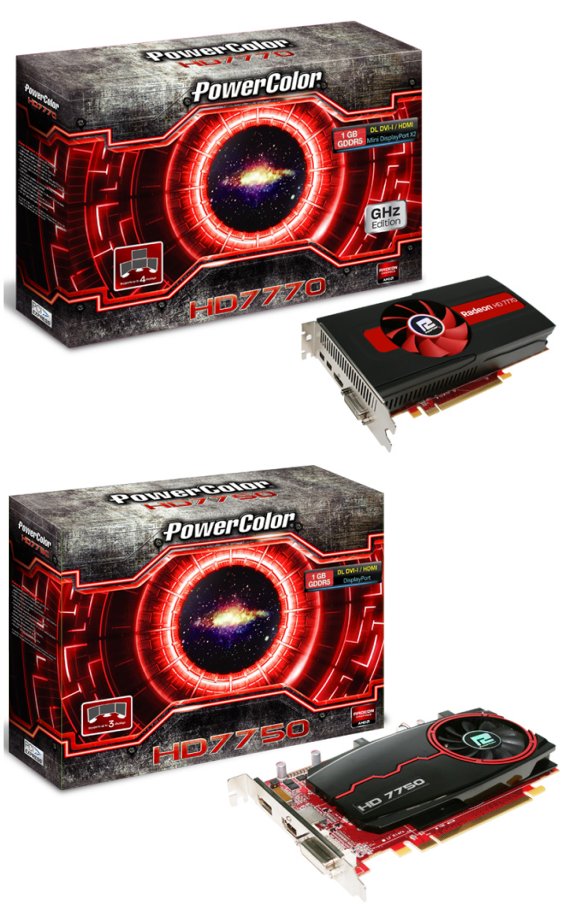 PowerColor Radeon HD 7750 and 7770 revealed - DVHARDWARE