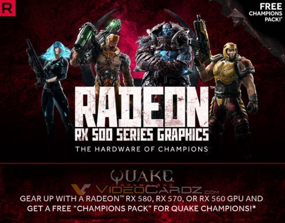 AMD bundling Quake Champions Pack with Radeon RX 500 and Ryzen - DVHARDWARE