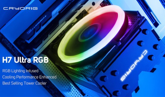 CRYORIG H7 Ultra RGB HSF gets fancy light effects - DVHARDWARE