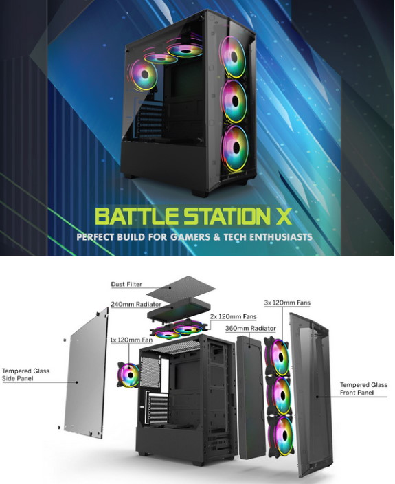 GELID Battle Station X gaming case hits the market - DVHARDWARE